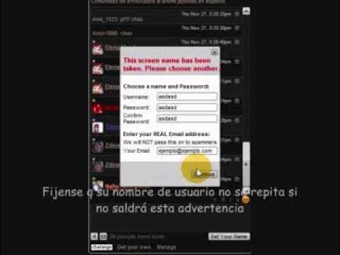 Tutorial para crear una cuenta en Chatango - YouTube