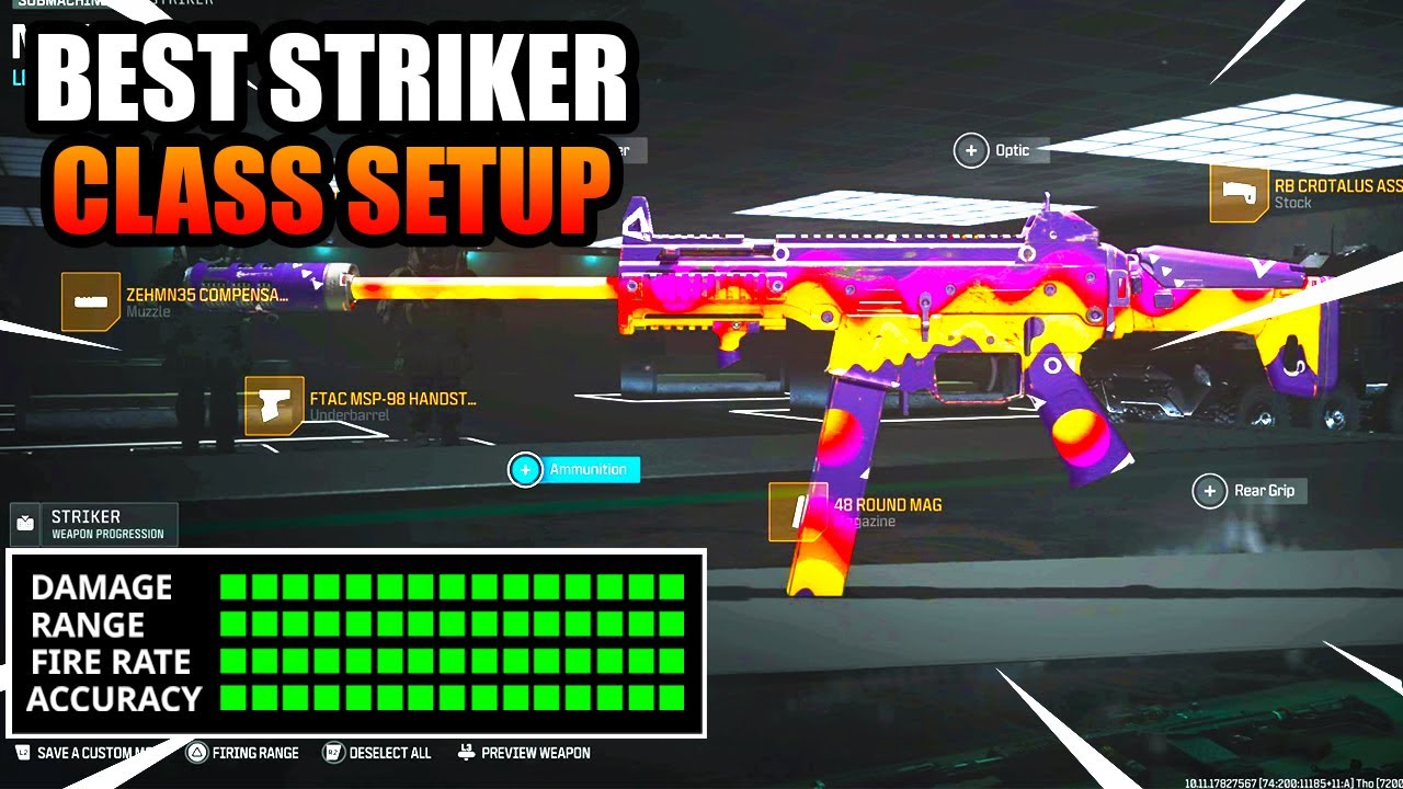 THE OVERPOWERED STRIKER BEST CLASS SETUP in MODERN WARFARE 3! BEST ...