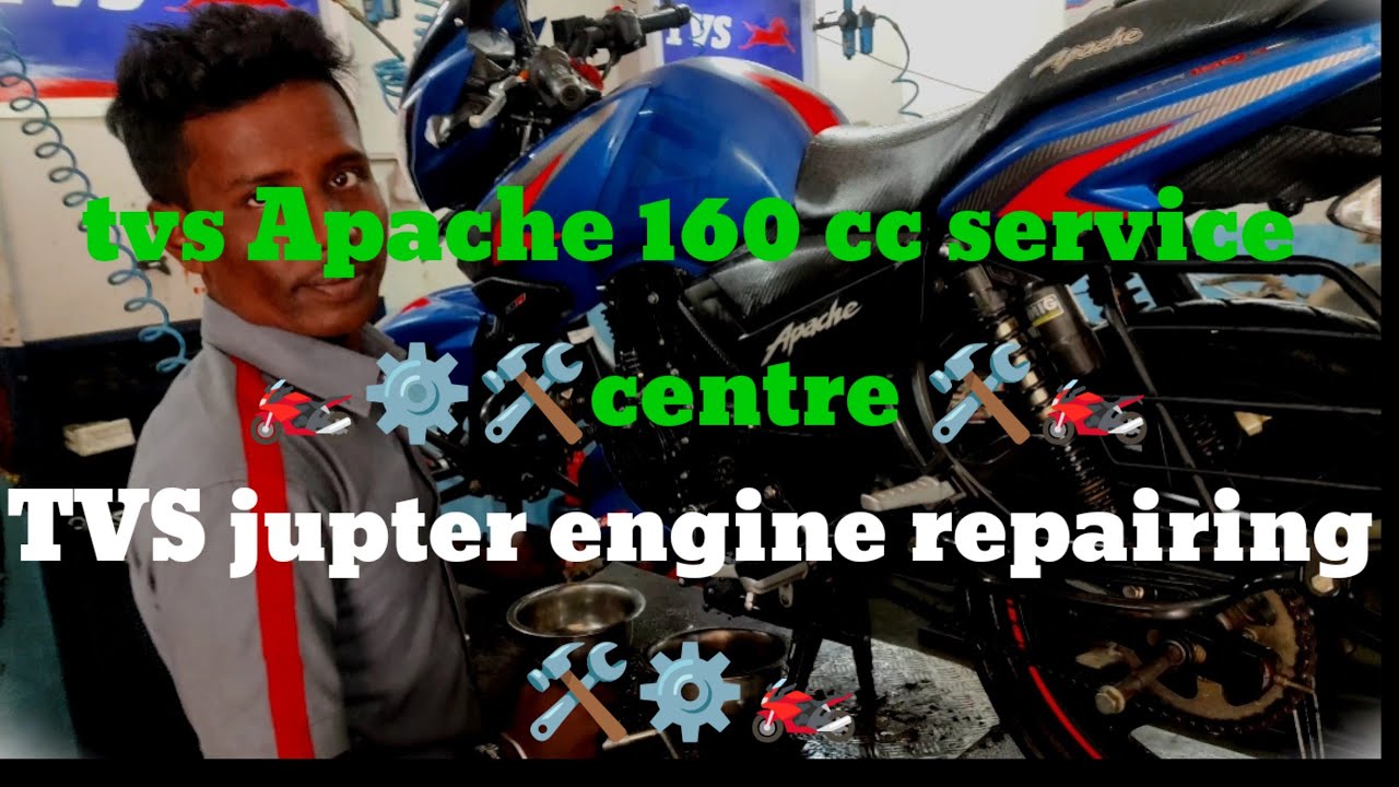 TVS Apache RTR 160 cc BS6 service || apache 160 2v 3rd service ...