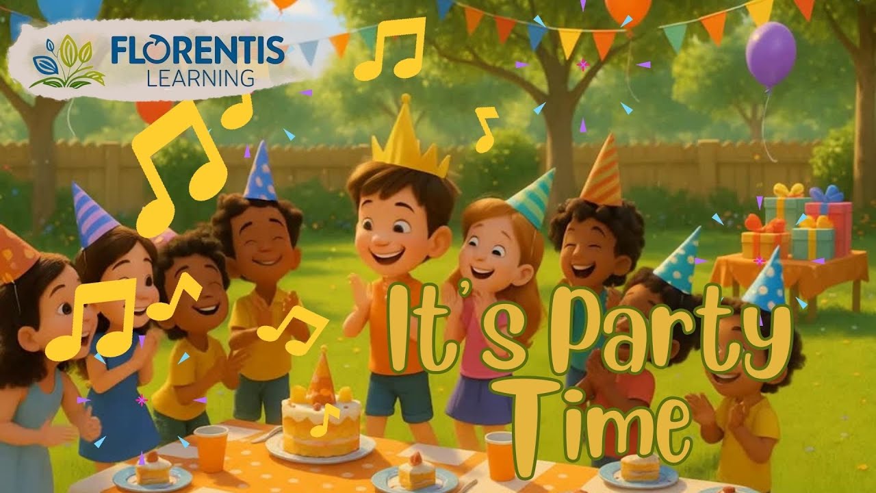 It's Party Time Song | Learn English Vocabulary for Kids - YouTube