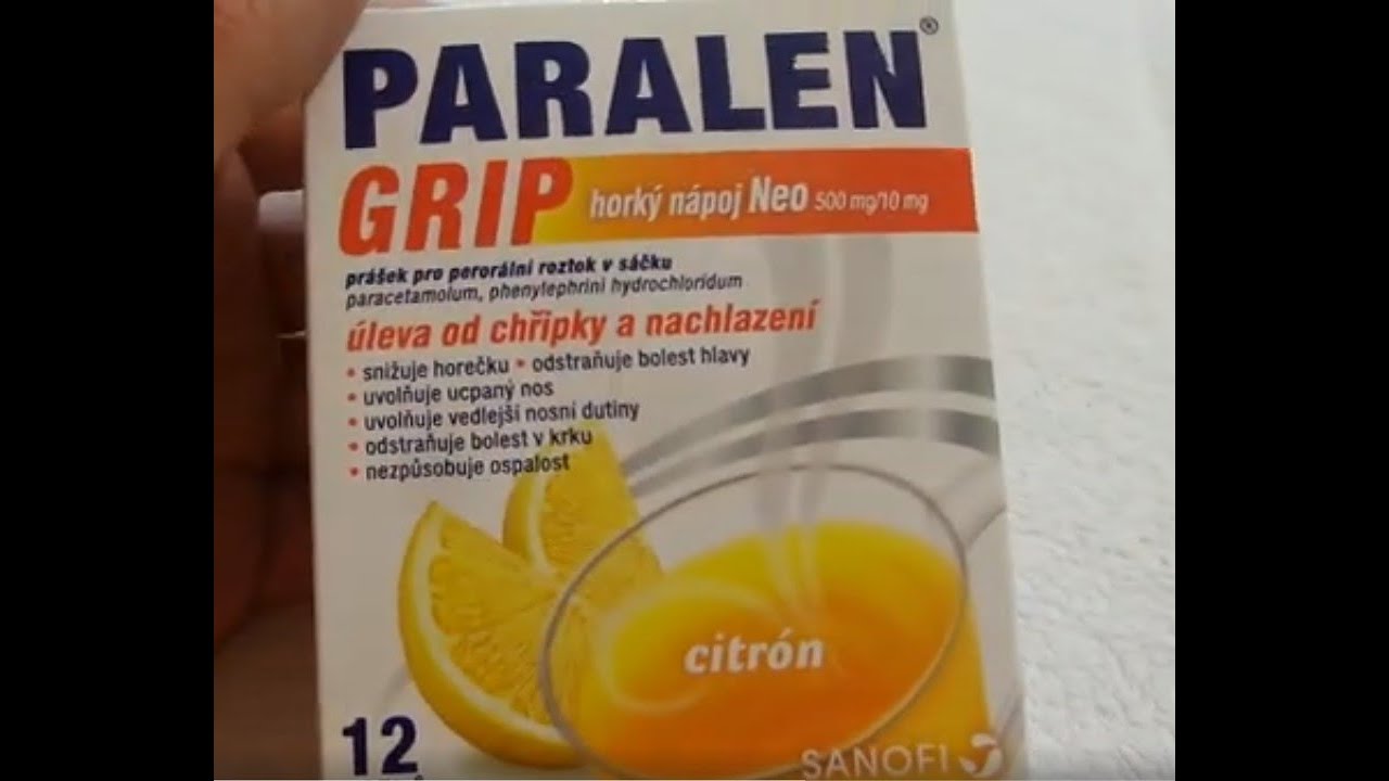 I Sanofi Paralen Grip Горячий чай от простуды Парацетамол 500mg Hot Tea ...