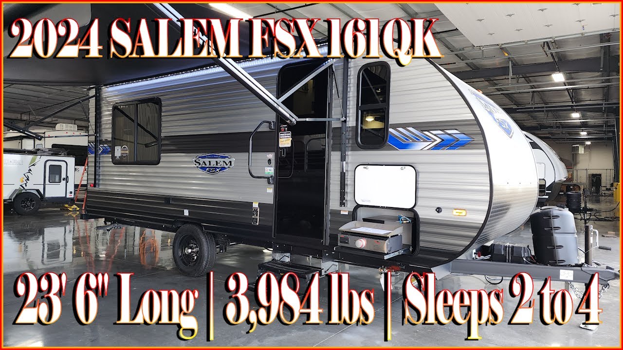 Small Couples Travel Trailer Under 4 000 Lbs 2024 SALEM FSX 161QF By