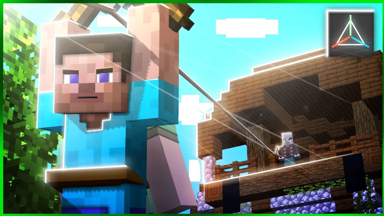 Steve save Alex from Pillager Outpost | Prisma 3D Minecraft animation ...