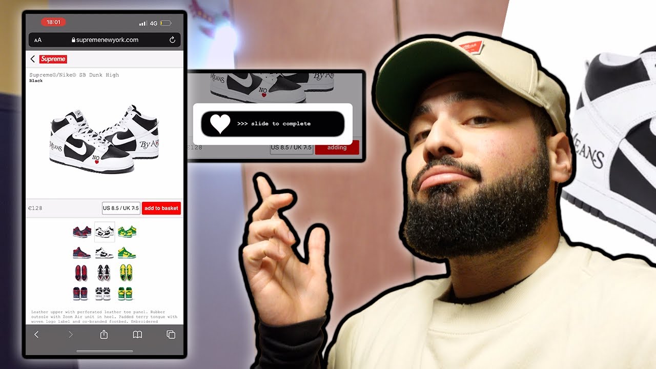 New Bot Protection?!? Supreme NIKE SB DUNK HIGH Live Drop WEEK2 SS22 ...