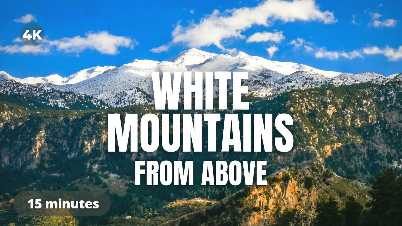 WHITE MOUNTAINS From Above CRETE | (Lefka Ori /Λευκά Όρη) CHANIA GREECE ...