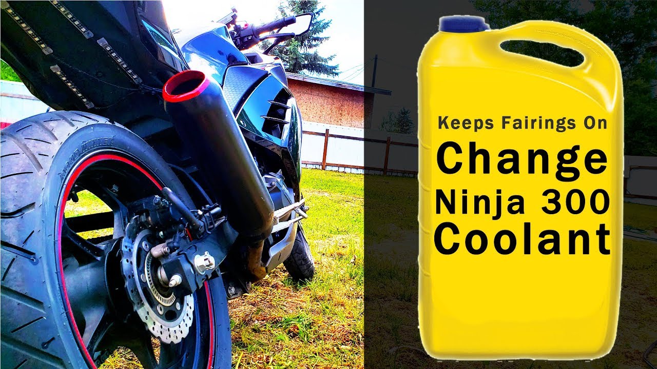 Ninja 300 Coolant Flush - Flushing Coolant - YouTube