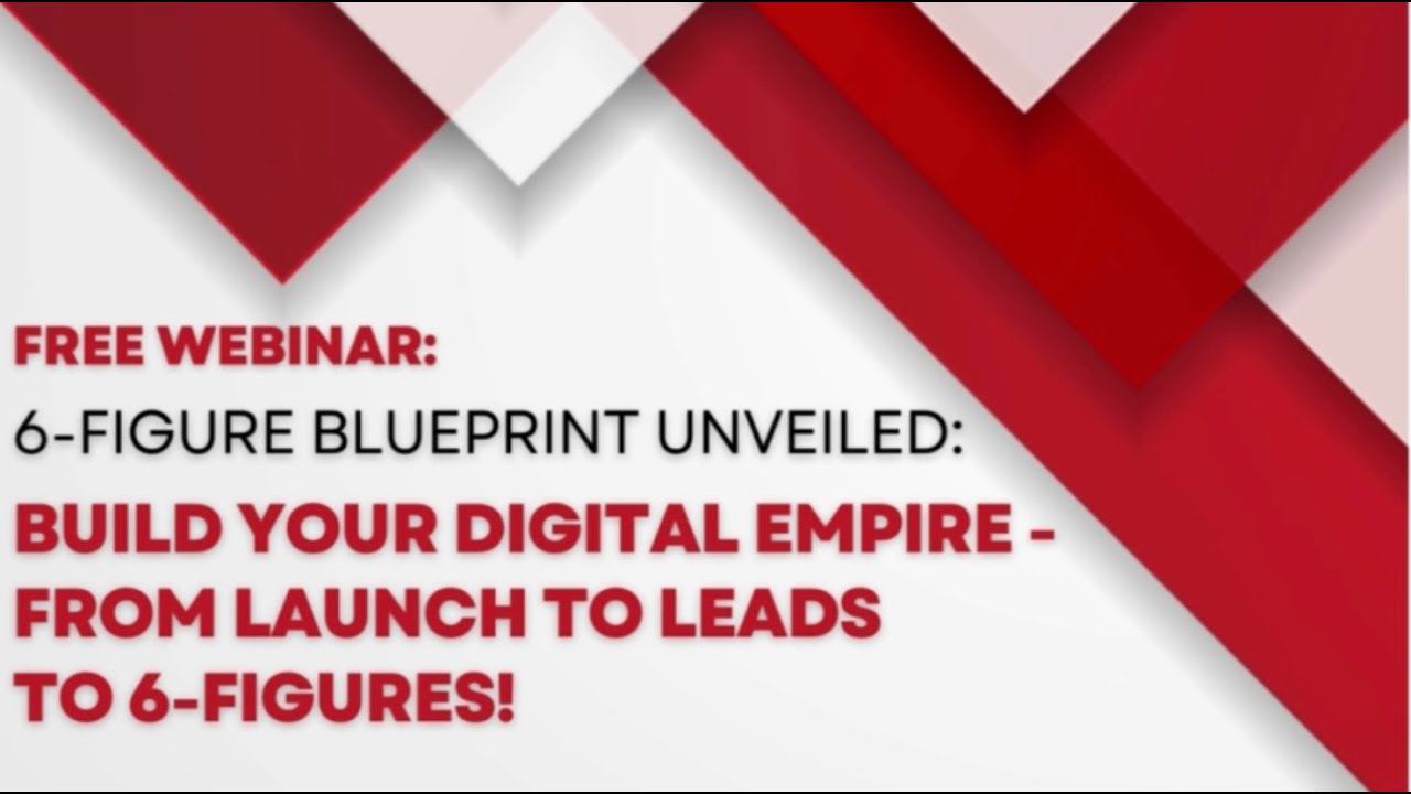 🔥 Webinar Replay: '6-Figure Blueprint' - Launch & Earn Big in 2024! 🚀 ...