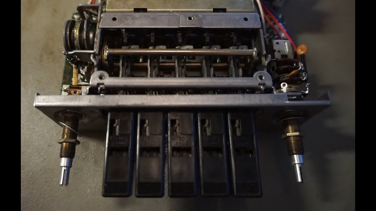 How do car radio mechanical buttons work for station memory, old ...
