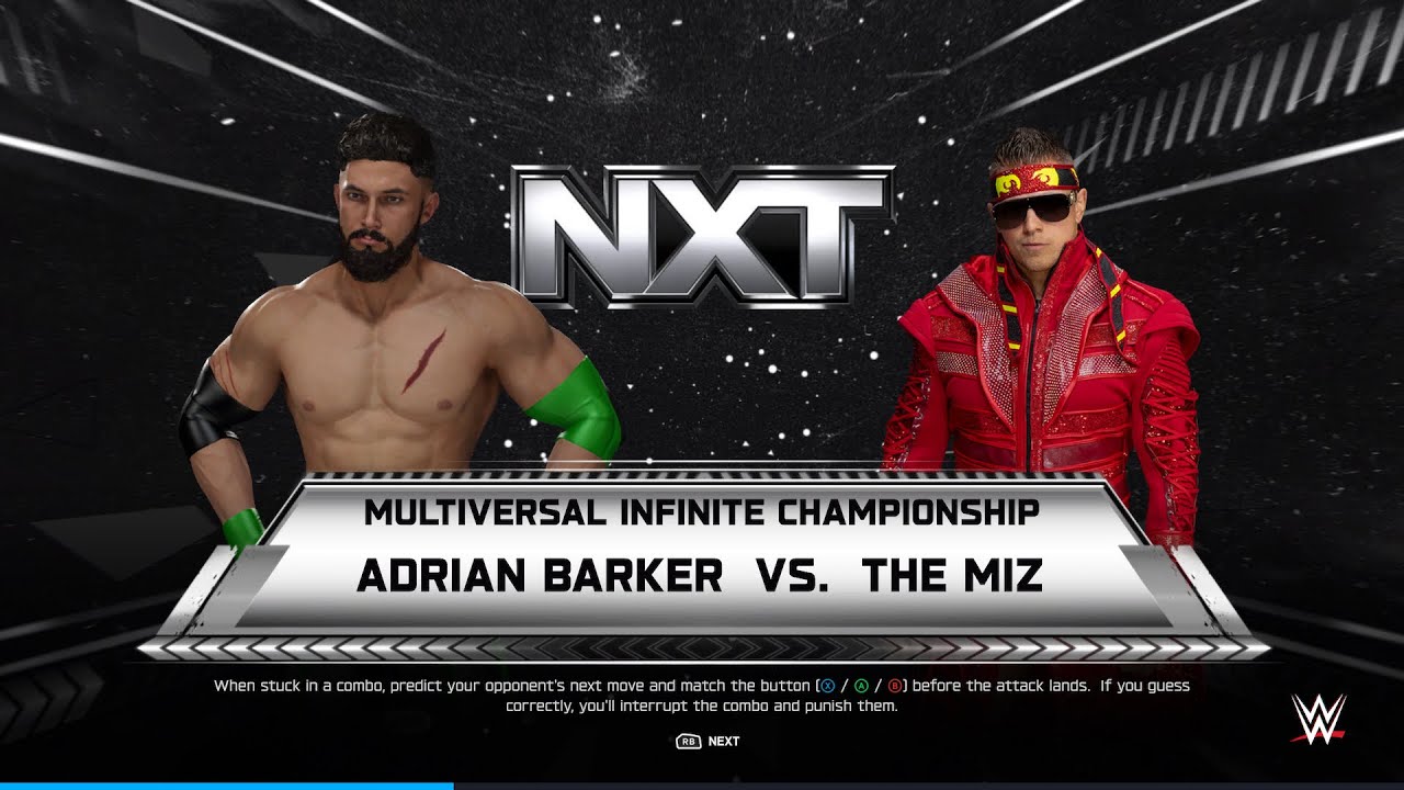 ADRIAN BARKER VS THE MIZ!!! MULTIVERSAL INFINITE CHAMPIONSHIP ON THE ...