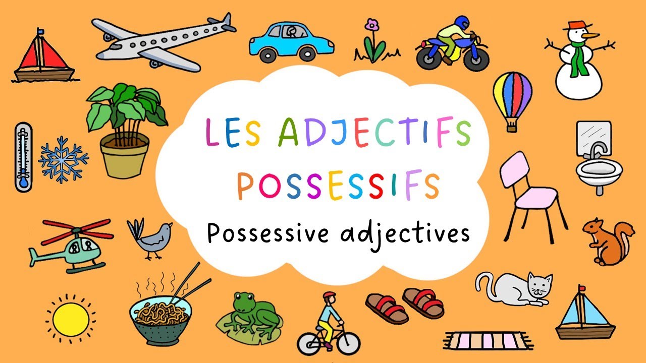 Les adjectifs possessifs - Possessive Adjectives - YouTube