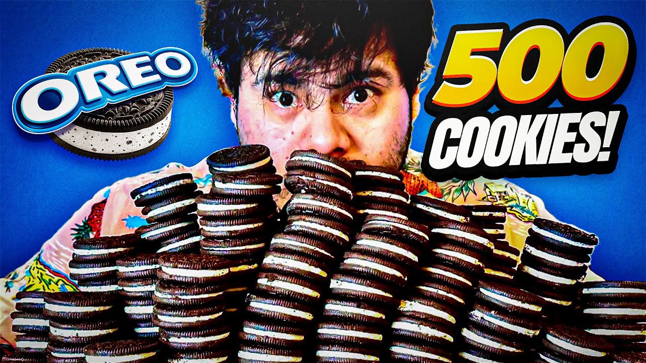 I CRUSHED 500 OREOS TO MAKE THE WORLDS LARGEST COOKIES - YouTube