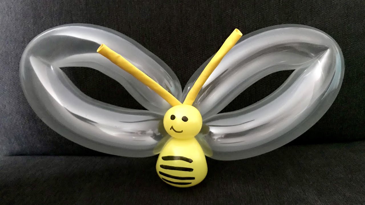How to Make a Balloon Bee (Balloon Animals) - YouTube