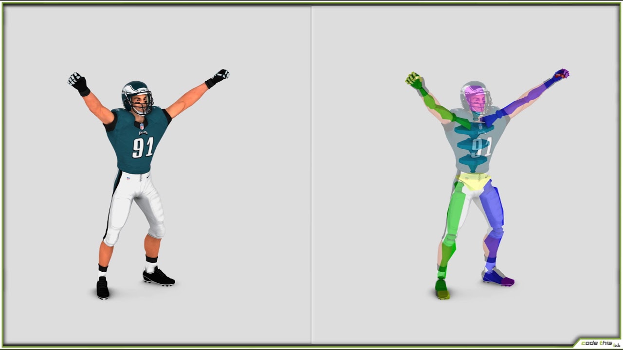 White American Football Player HQ 001 - YouTube