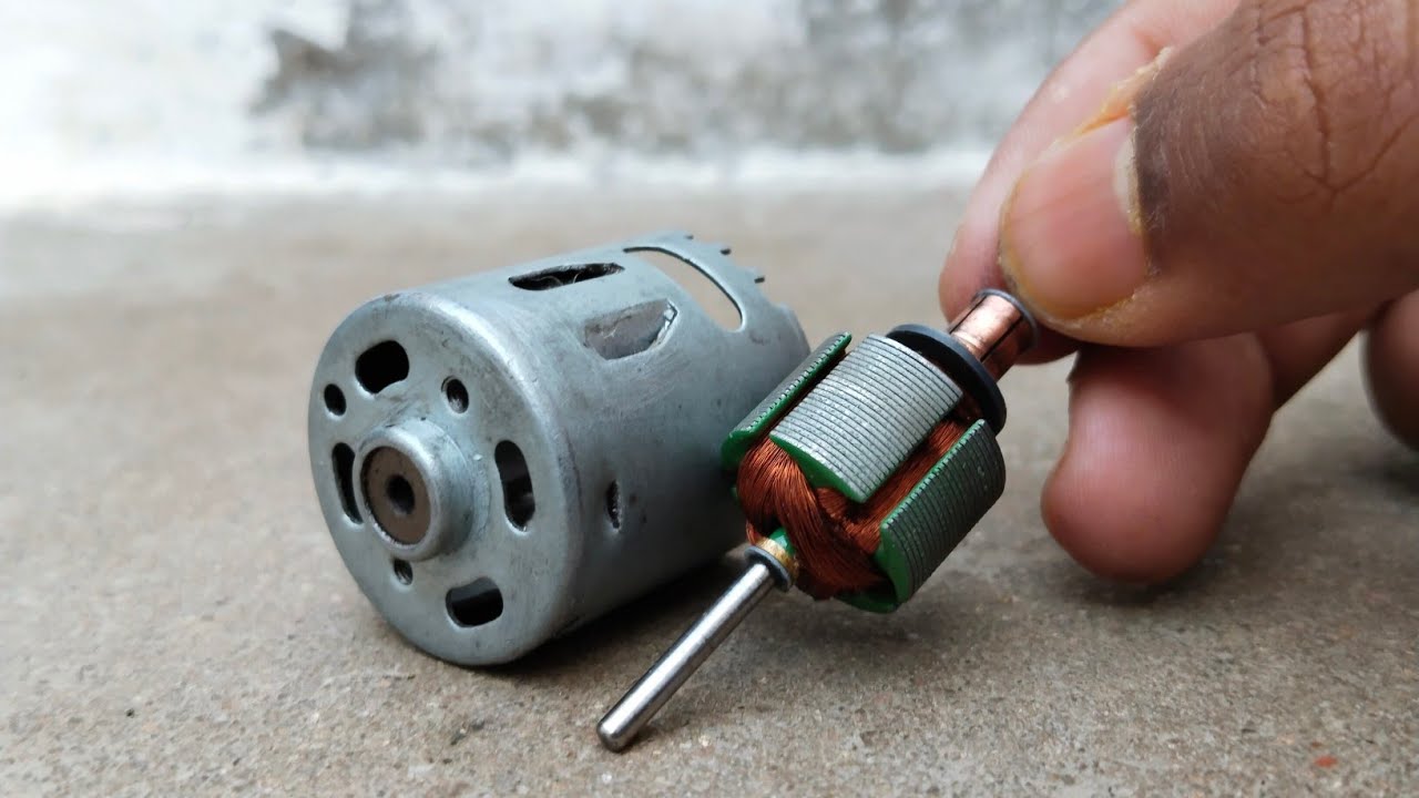 How does the 12v dc motor wark ||what's inside 12v 8000RPM small RS385 ...
