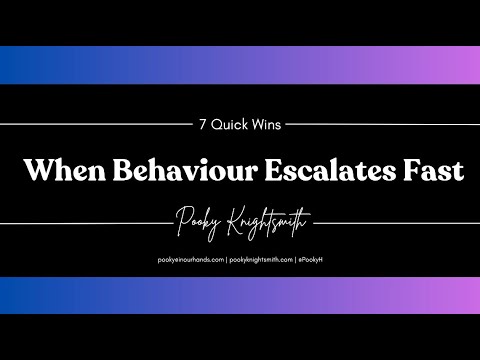 When Behaviour Escalates Fast: 7 Strategies for the First 60 Seconds ...