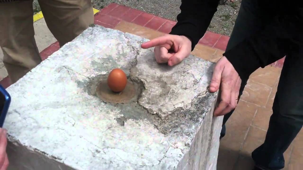 An egg stands straight up at the equator? - YouTube