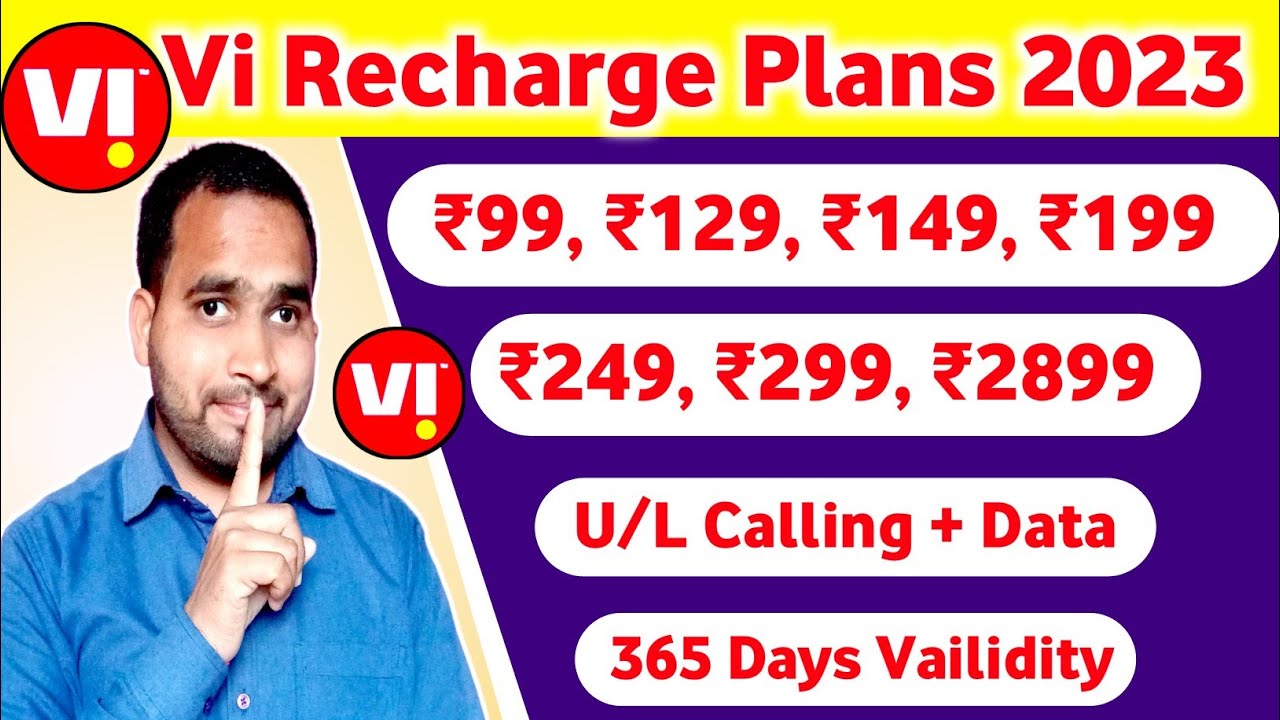 Vi New Prepaid Plans 2023 | Vi Validity Recharge Plans | Vodafone Idea U/L Calling & Data Plans ...
