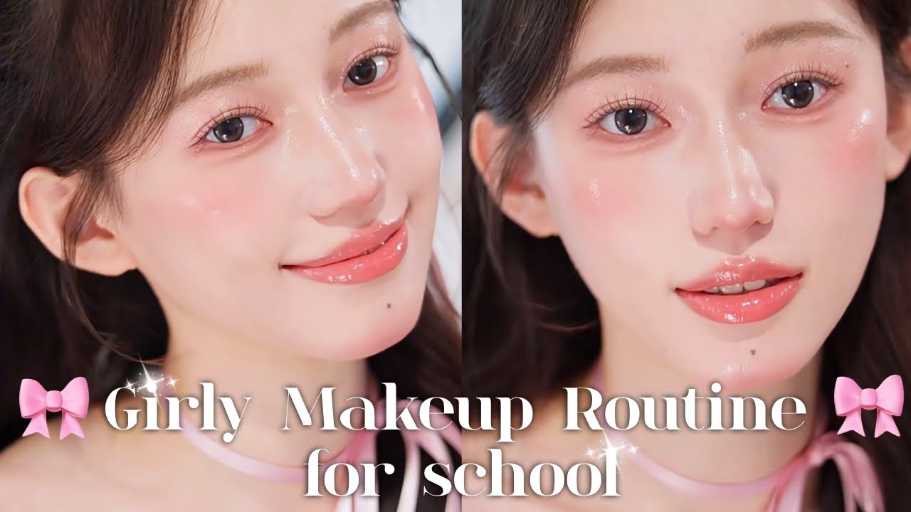 Douyin Makeup tutorial for school Girls 🎀 - YouTube