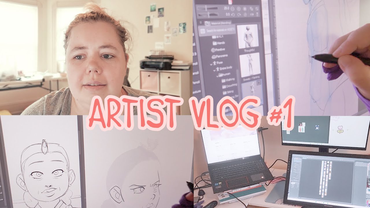 Artist Vlog #1 | Day in the Life of a Webtoon Canvas Creator - YouTube