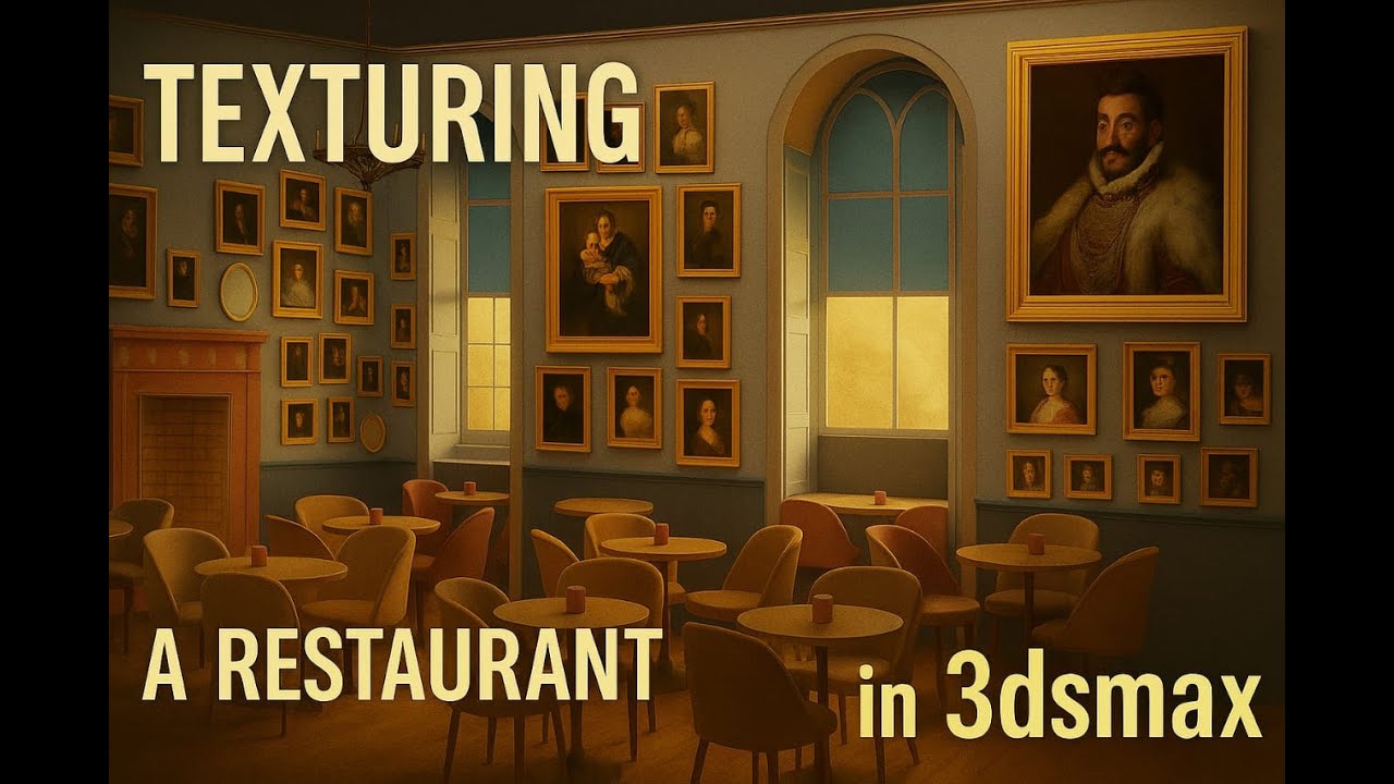“How to Texture a Restaurant Interior in 3ds Max Step by Step - YouTube