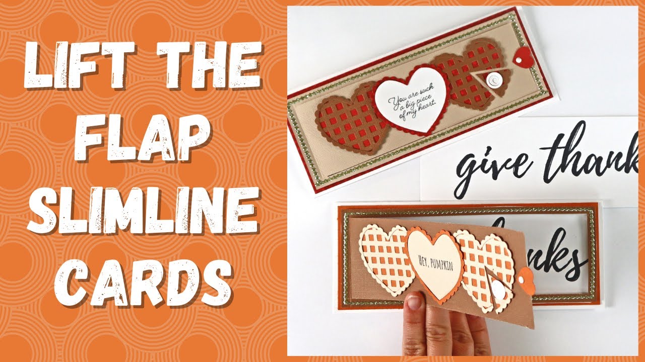Lift the Flap Interactive Slimline Cards - Card Making Wed #83 - YouTube