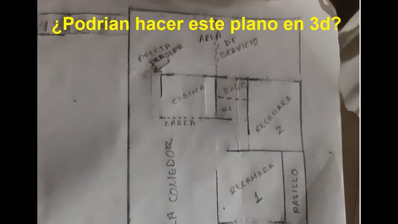 dibujando casa de plano a mano 2d a 3d primera etapa - YouTube