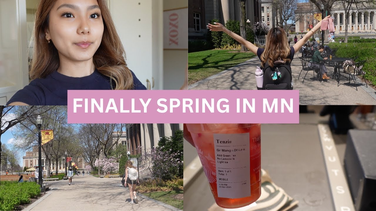 SPRING DAY IN MY LIFE | life in college, when class gets canceled - YouTube