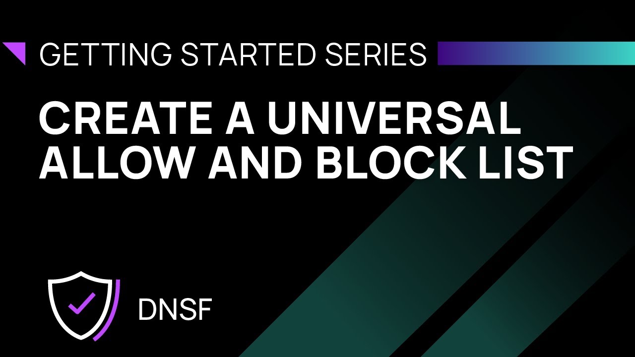 Create a Universal Allow and Block list - YouTube