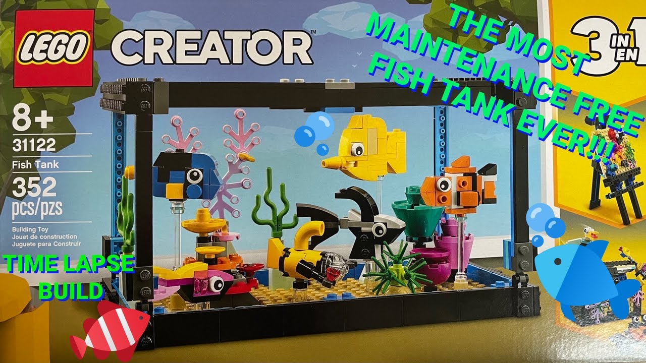 Lego Creator 3 In 1 Fish Tank Part 1 Time Lapse Build - YouTube