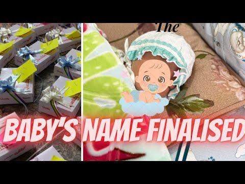 What is my baby’s name 😍🥳 ? | Baby’s khatna ☑️ | Sweet distribution ️ ...