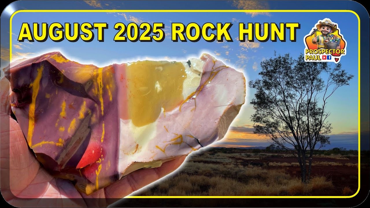 August 2025 Rock Hunt - Part 1 - Mookaite & Peanut Wood #rockhounding # ...