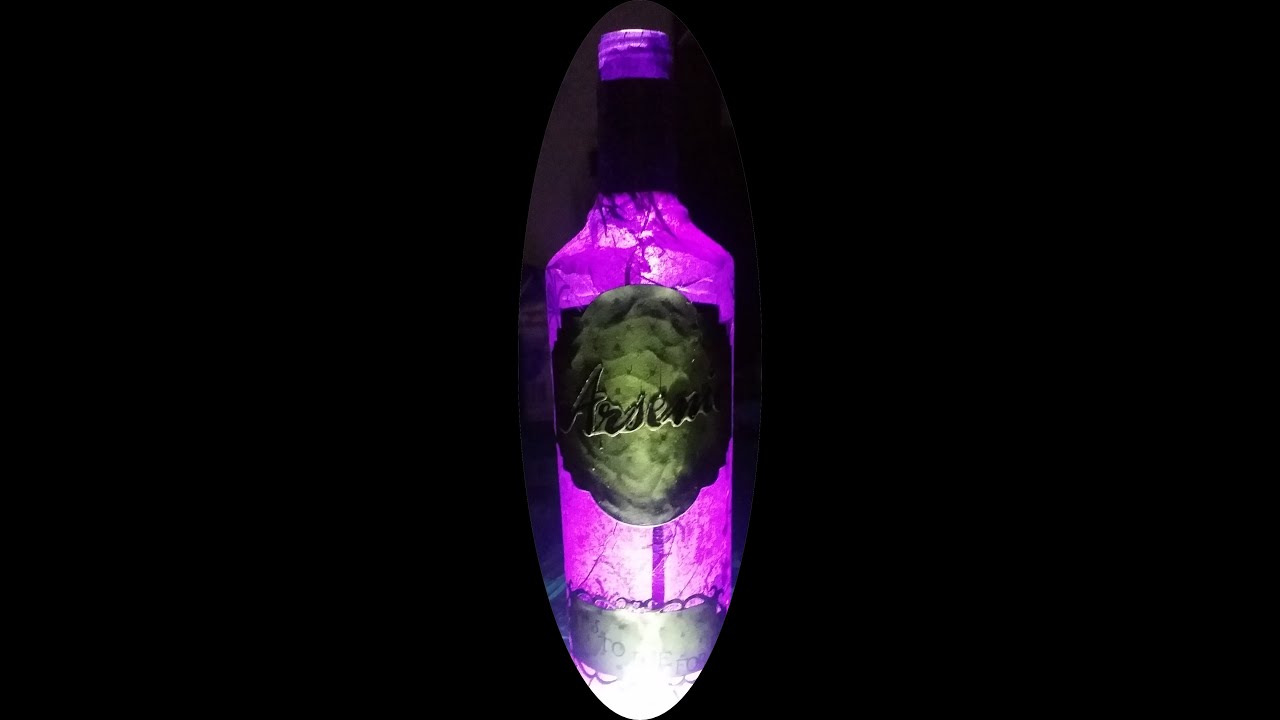 How to Make a Mystical Poison Bottle for Halloween Decor - YouTube