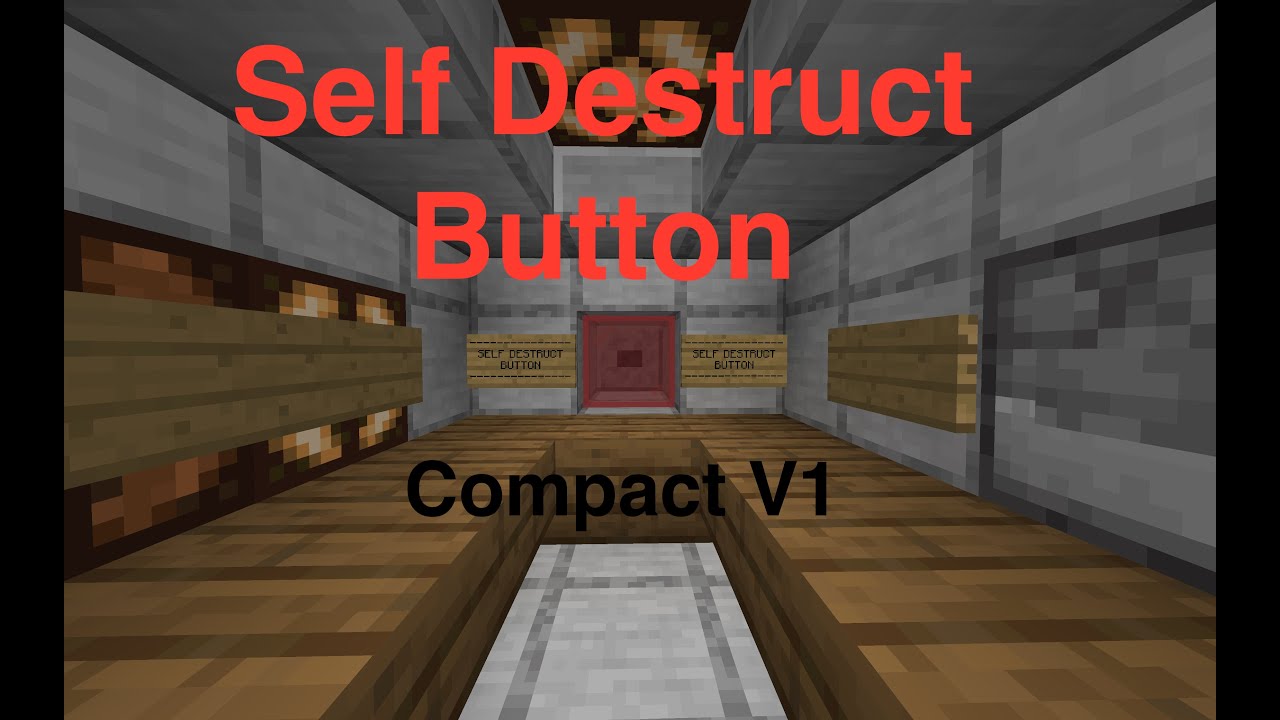 Compact Minecraft Self Destruct System - YouTube