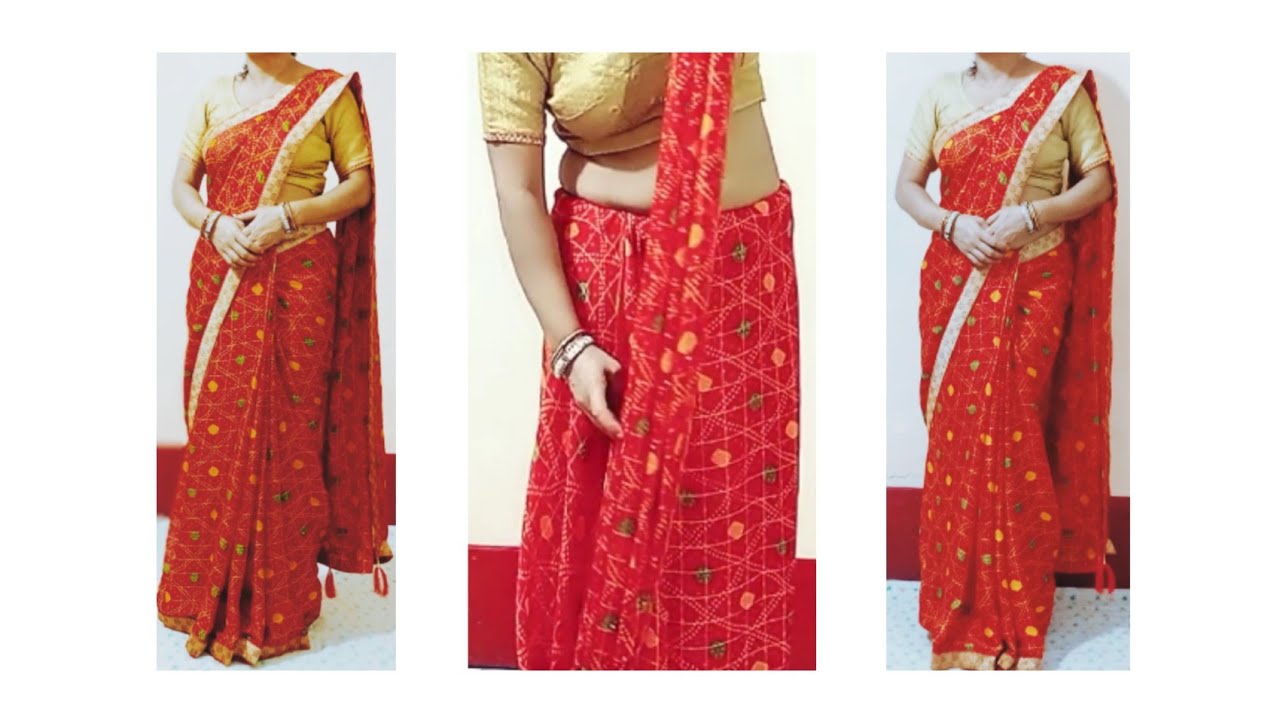 Office Jane ke liye aise pahne saree || ulta pallu saree draping ...