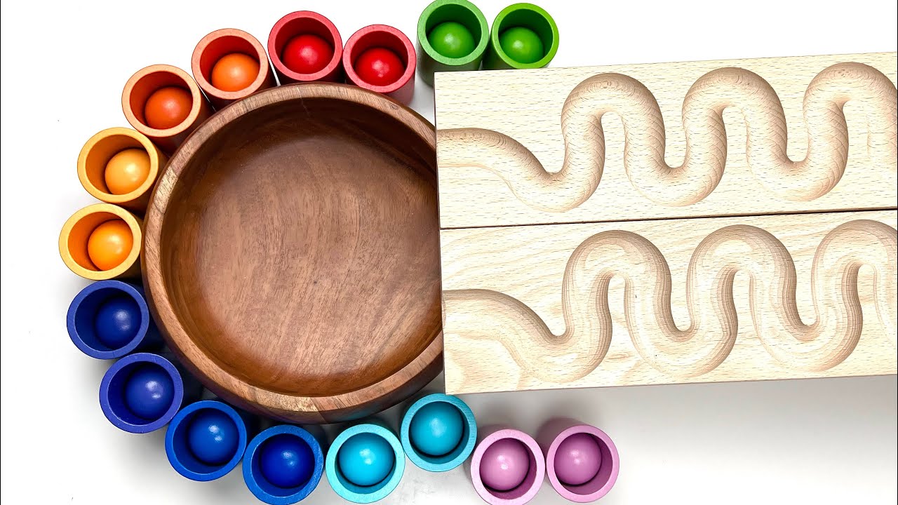 Color Sorting Marble Run ASMR #asmr - YouTube