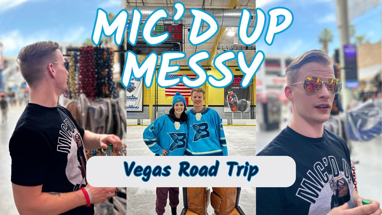Mic'd Up Messy Takes on Las Vegas with the Mansfield Barracudas! | First Ever Vlog - YouTube