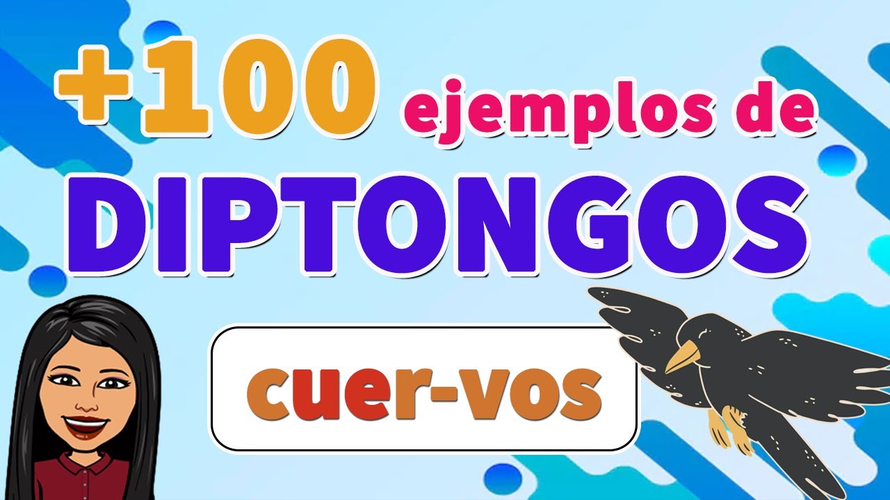 📗🤓140 EJEMPLOS DE Diptongos 🛑I DIPTONGOS I EJEMPLOS - YouTube