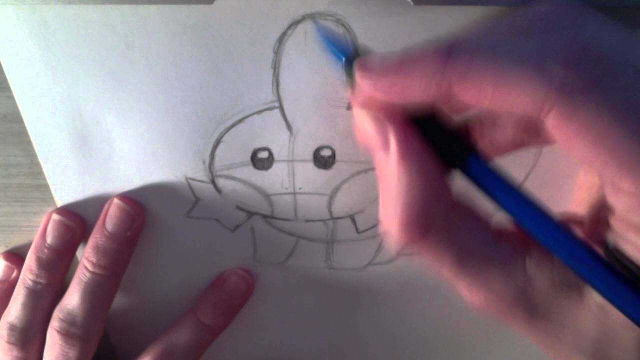 Art Tutorials #4: How To Draw Mudkip Step-by-Step - YouTube