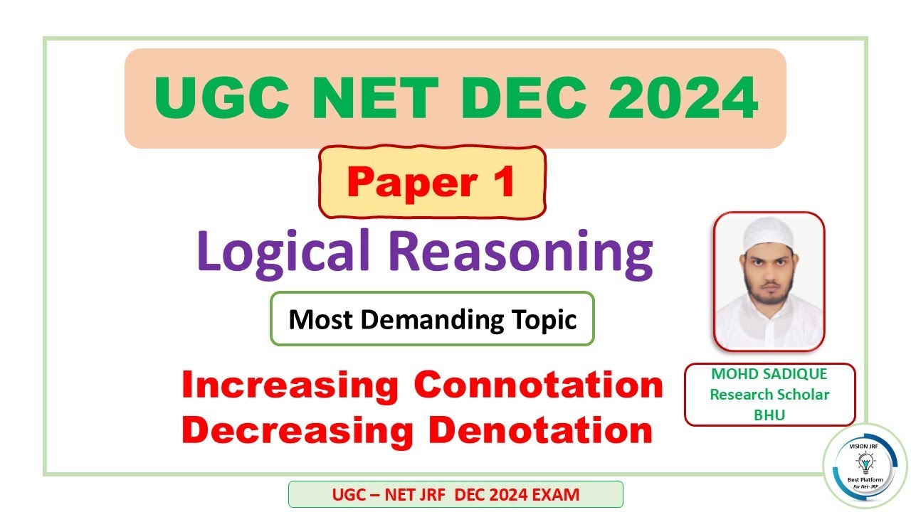 Logical Reasoning: Increasing Connotation and Decreasing Denotaton ...