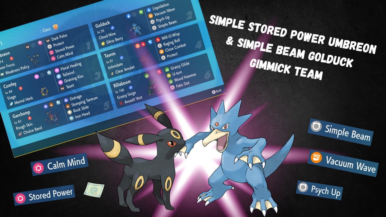 UMBREON WITH STORED POWER & SIMPLE BEAM GOLDUCK ARE SIMPLY PERFECT IN ...