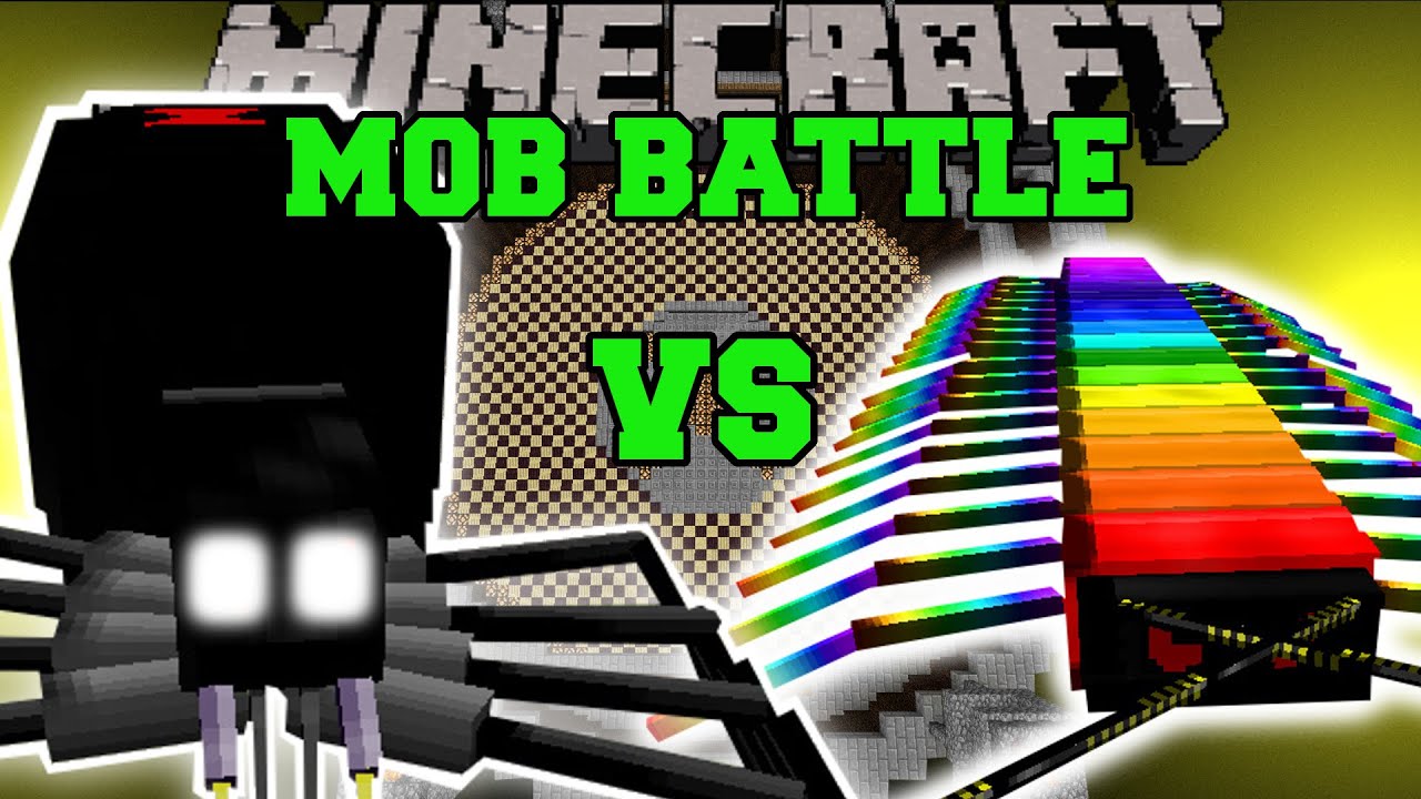 BLACK WIDOW VS RAINBOW CENTIPEDE - Minecraft Mob Battles - Minecraft ...