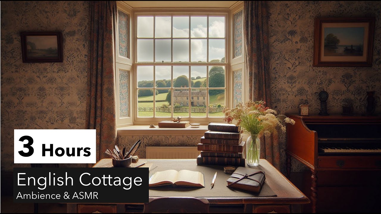 English Cottage Ambience | Cozy farm and bird sounds, studying ...