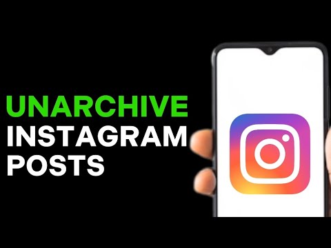 HOW TO UNARCHIVE INSTAGRAM POSTS! - YouTube