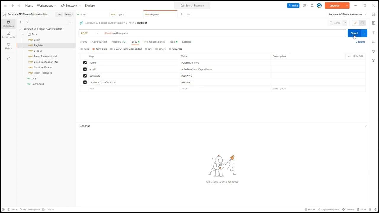 13 Verification Email Send When User Registration Laravel Sanctum Api Token Authentication 2511