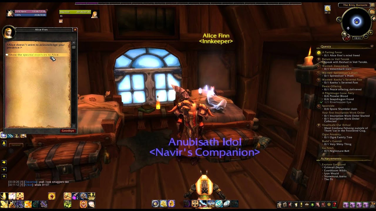 WoD A Parting Favor Quest Alice Finn - YouTube