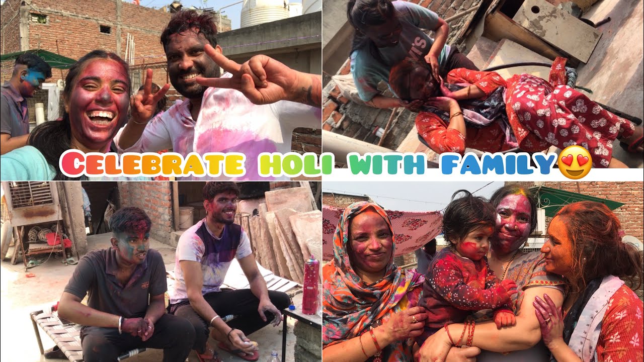 Happy HOLI 2023| holi vlog |#youtube #youtubeindia #holi #holi2023 #family #familyvlog #holivlog ...