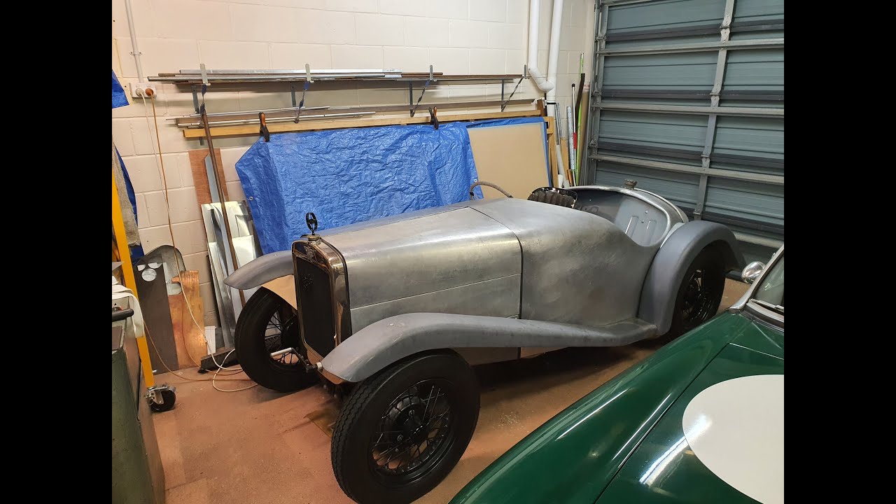Austin 7 special update - front guards on - YouTube