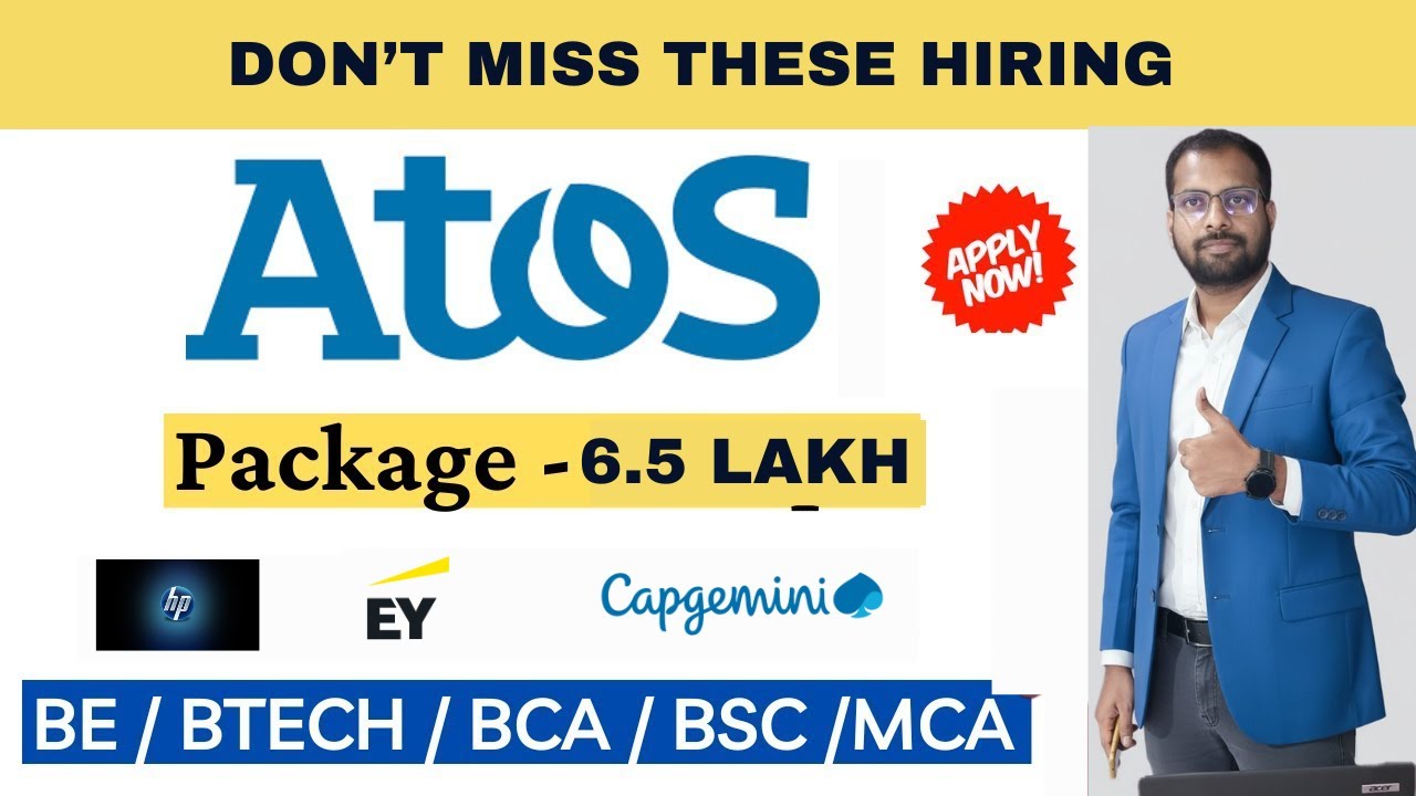 Atos Recruitment Drive Announced | Capgemini, HP, EY Jobs | Register ...