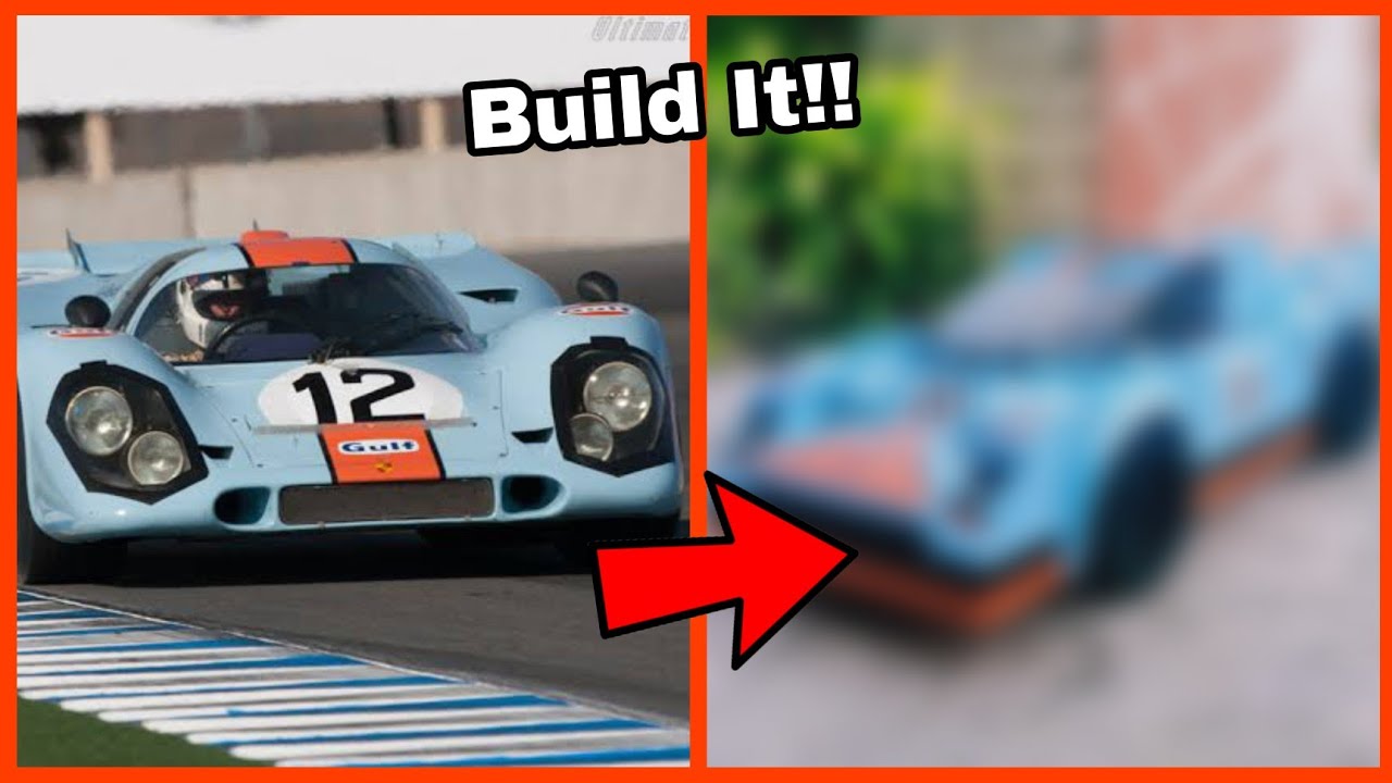 Sembo Block Cars Porsche 917k Gulf | Unofficial Lego - YouTube