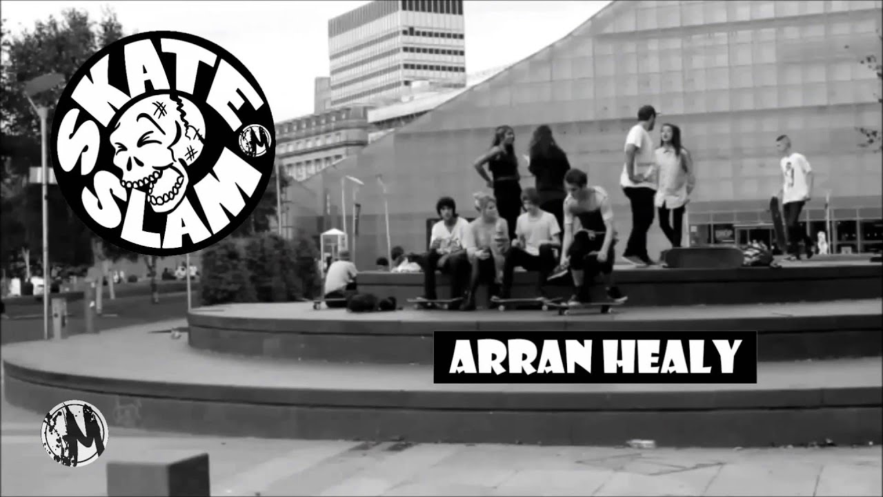 Street Skating Kickflip Skate Slam! Arran Healy - YouTube